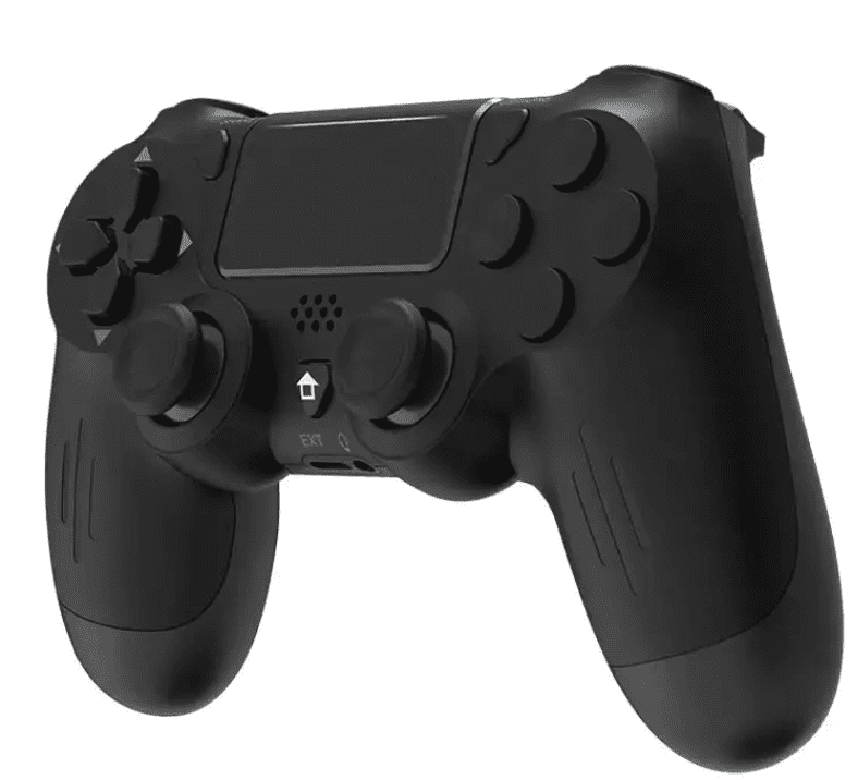 Wireless Controller for P4, Gamepad Joystick Black Compatible with P4 ...