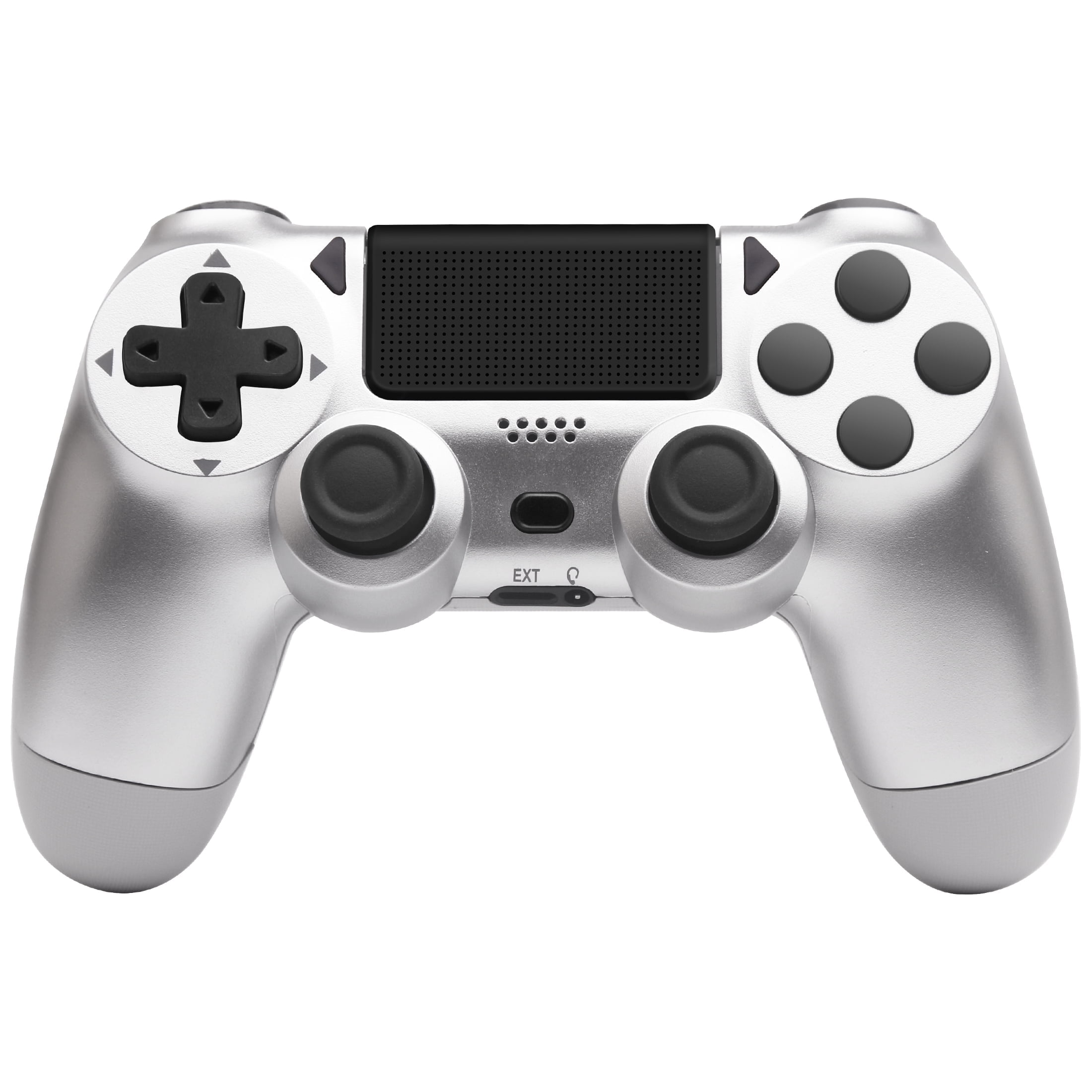 Wireless Controller for P4, Remote Game Joystick Compatible with P-4/P-4 Slim/P-4 Pro/PC, Silver ...