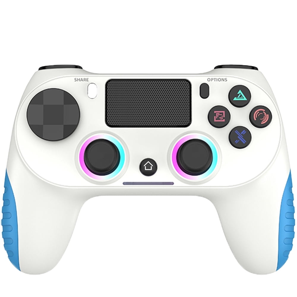 Wireless Controller for P4 with RGB Lighting,Bluetooth Game Joystick Support Turbo/Dual ...