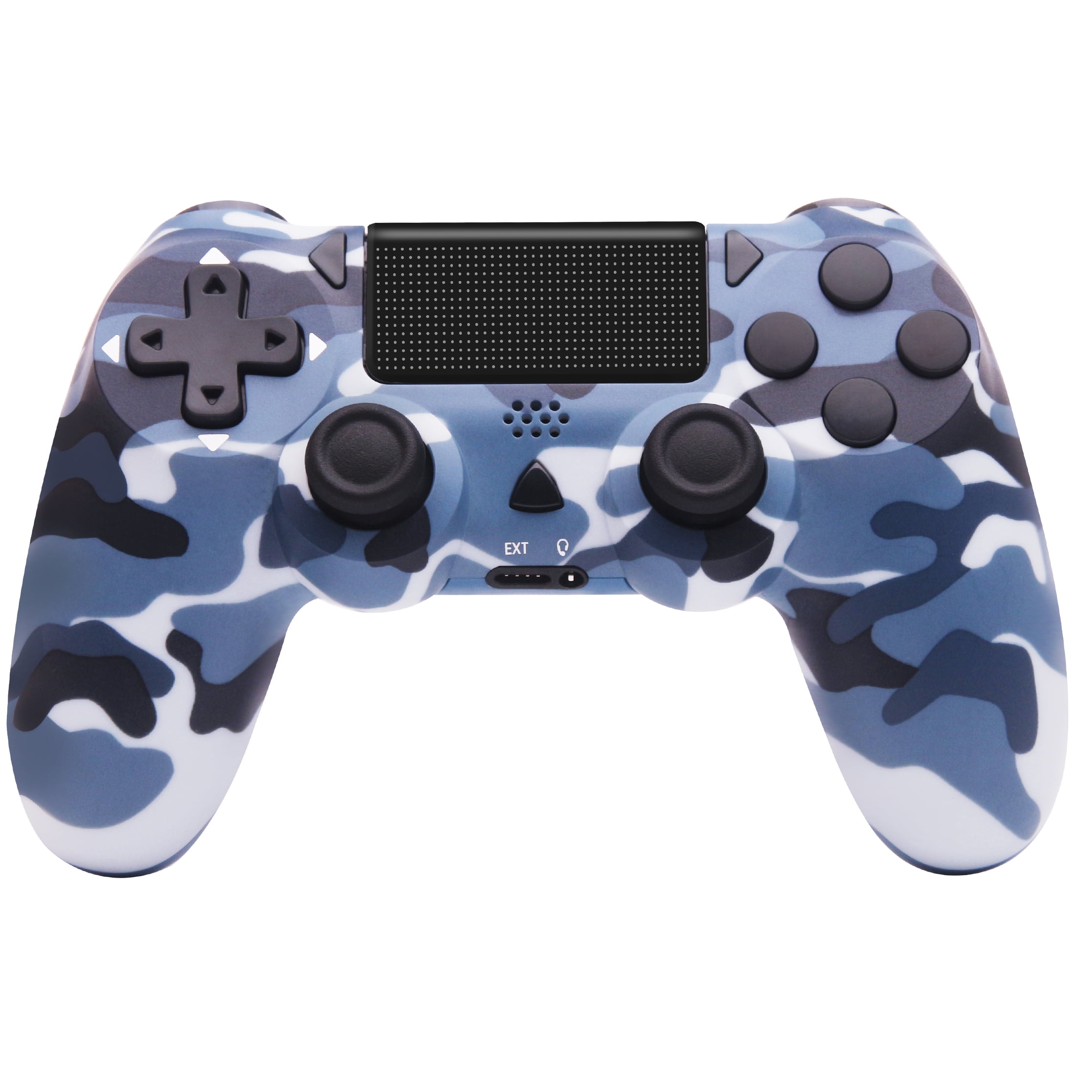 YUOY Wireless Controller for PS4 Dualshock Game Joystick Compatible with PS4 Pro Slim PC Blue Camo Walmart