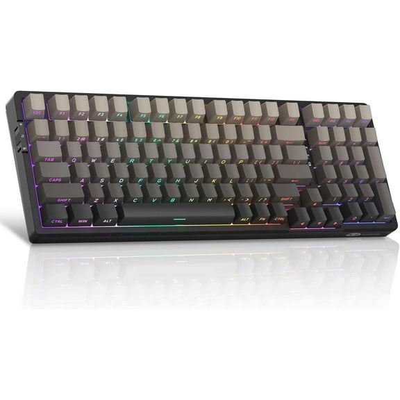 S98 Mechanical Keyboard w/Smart Display & Knob, Top Mount 96% Wireless ...