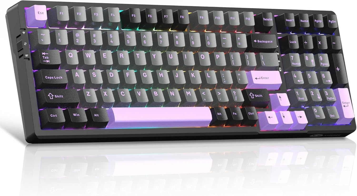 MageGee LIGHT100 Wireless Creamy Keyboard, Gasket Structure Hot ...