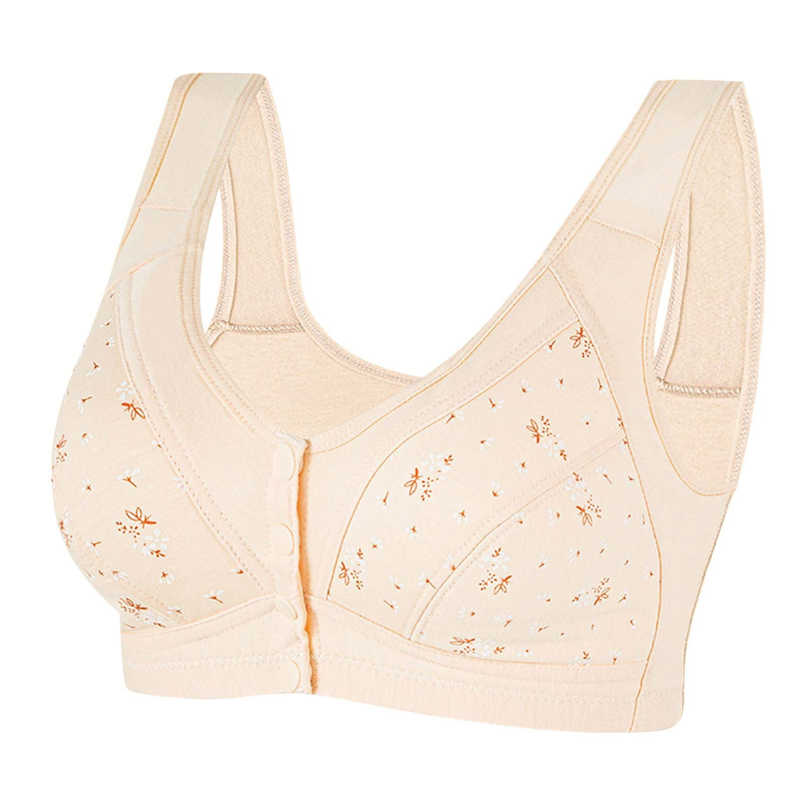 Wireless Daisy Bras for Older Women Wire Free Breathable Bras No ...