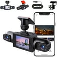 Wireless Dash Cam Front and Rear Camera System, Rechargeable Dash Cam ...