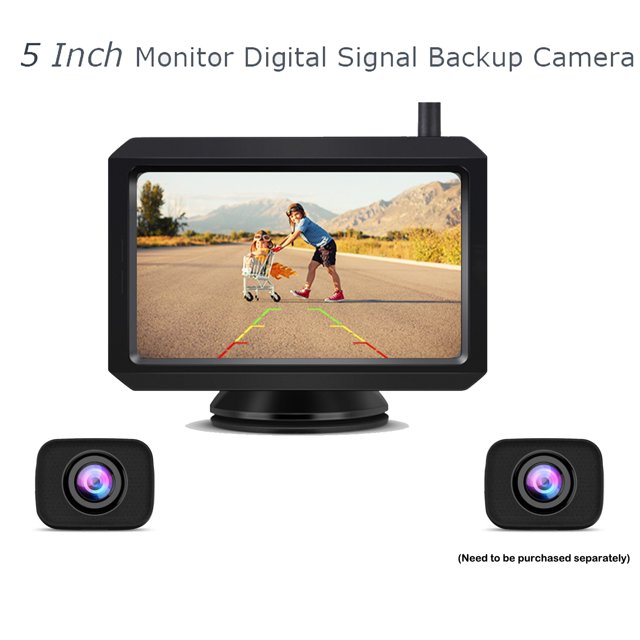 Wireless Digital BackUp Camera Kit, Dual Camera Channels Trailer ...