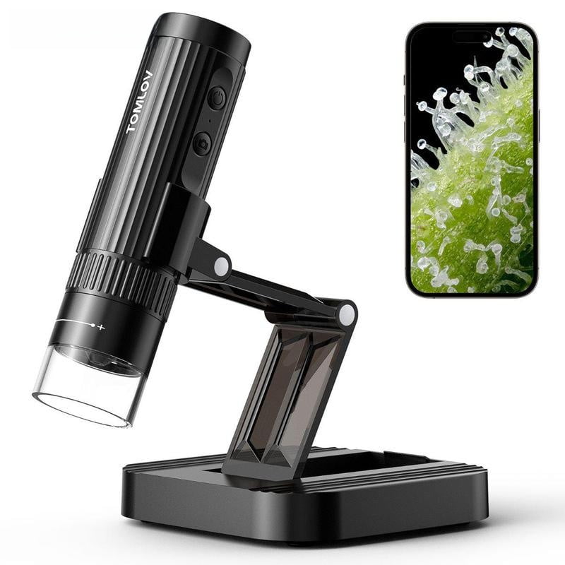 Wireless Digital Microscope 50X-1000X Magnification - 1080P HD, WiFi ...