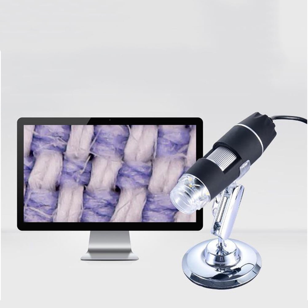 Wireless Digital Microscope Handheld USB 0X- 1600X Magnification Inspection Camera with Stand ...