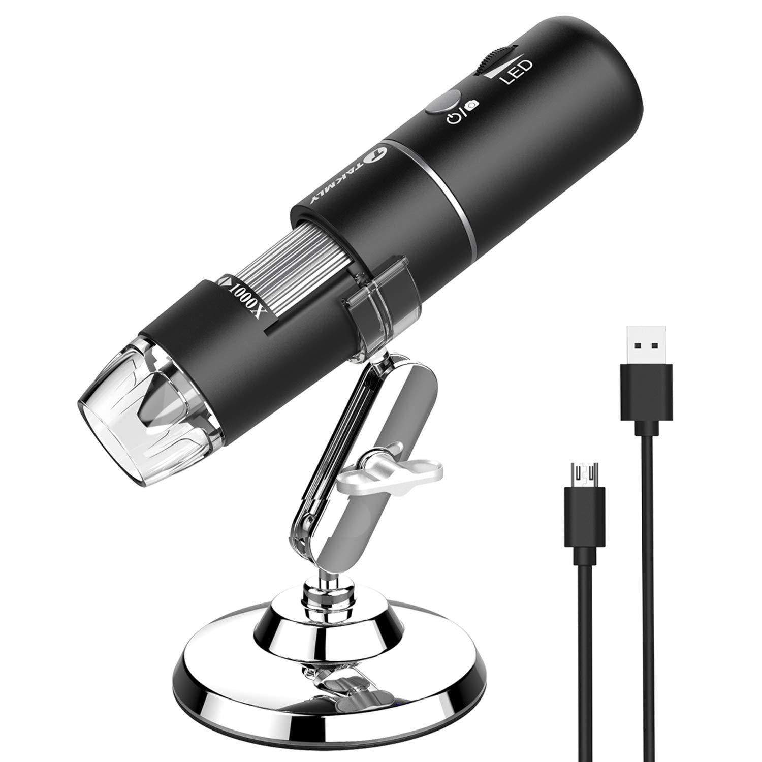WiFi Handheld Digital Microscope, USB HD Inspection Camera, 50x-1000x ...