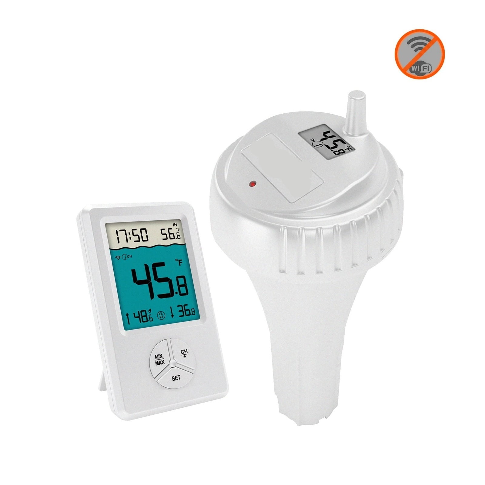 Wireless Digital Pool Thermometer LCD Display Waterproof Floating ...