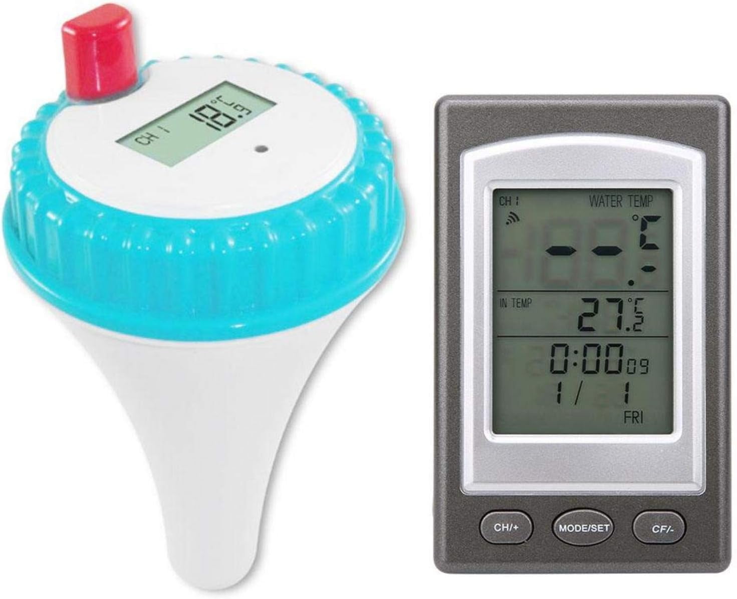 Wireless Digital Swimming Pool Floating Thermometer Water Temperature ...