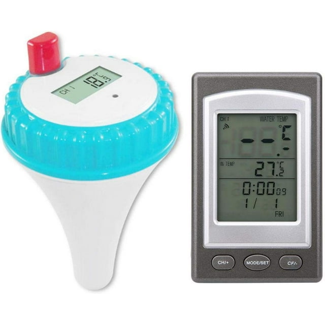 Wireless Digital Swimming Pool Floating Thermometer Water Temperature ...