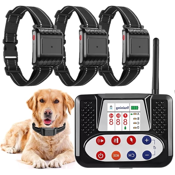 MASBRILL Wireless Electric Dog Fence Collar System with Remote Training ...