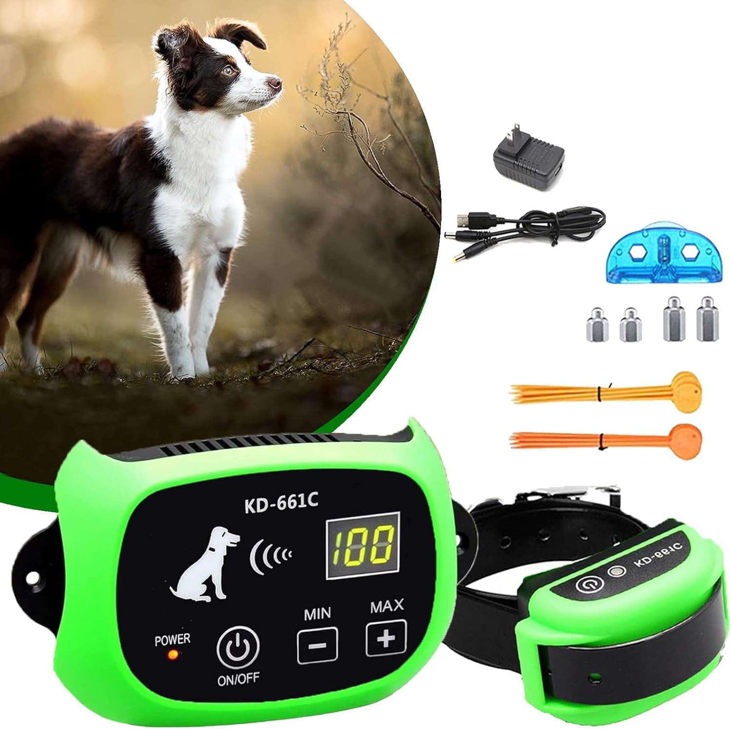 Wireless Dog Fence Electric Training Collar 2-in-1, Safe Effective ...