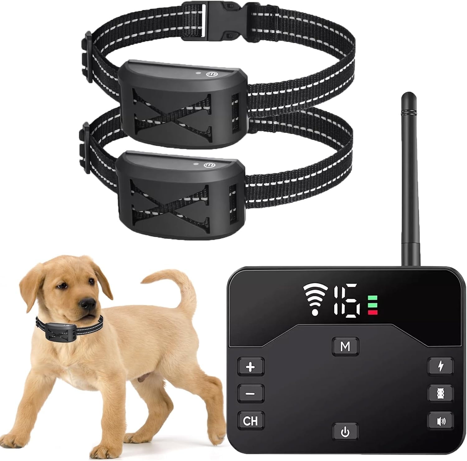 Wireless Dog Fence System, Electric Dog Fence Training Collar w/Remote ...