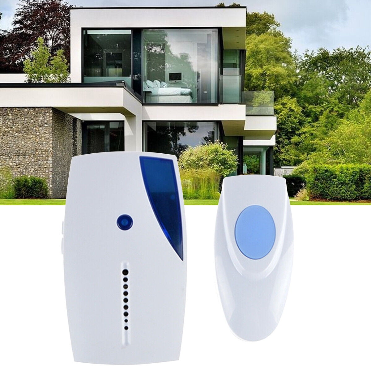 Wireless Door Bell Chime Cordless Waterproof 100m 36 Melodies Battery Operated - Walmart.com