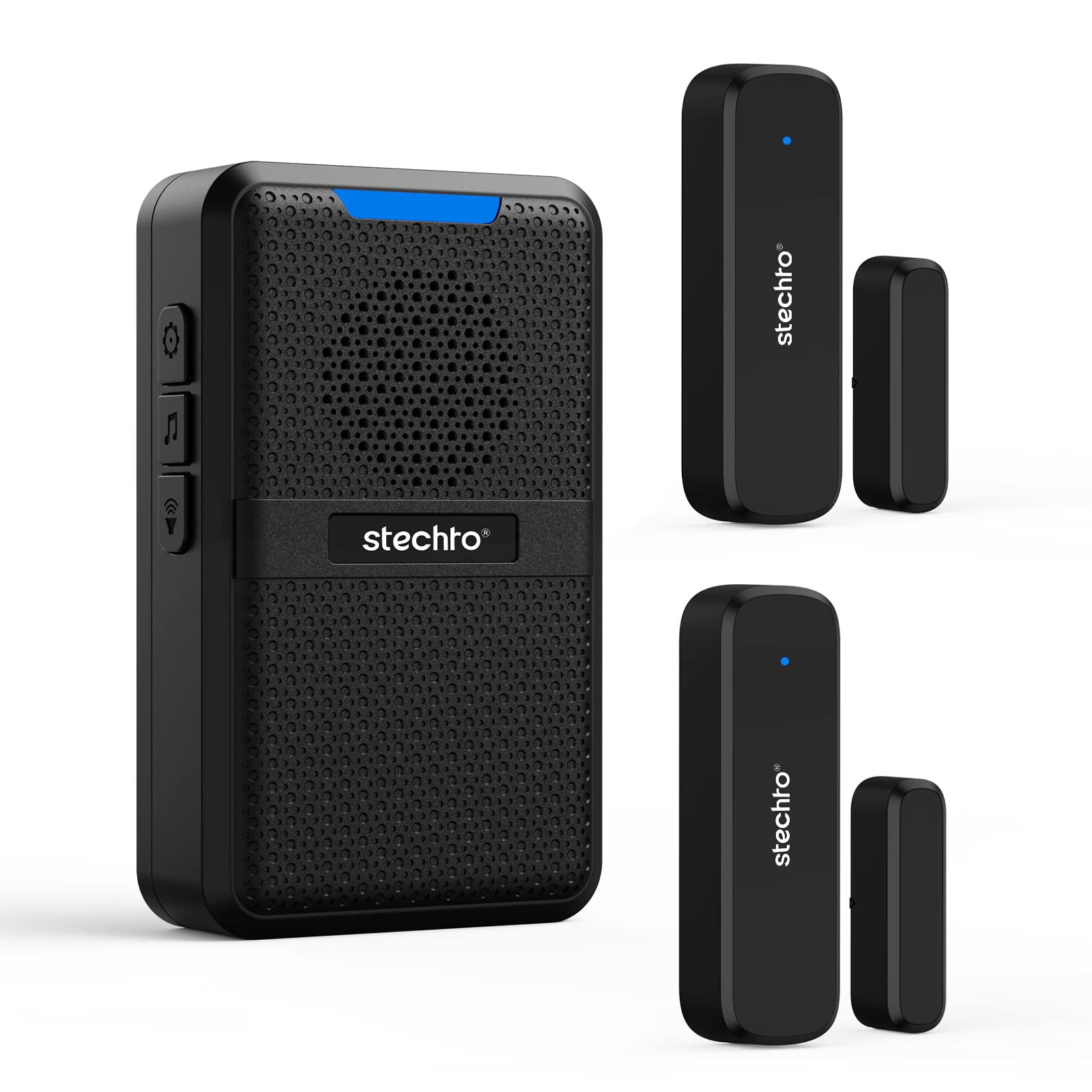 Wireless Door Chime, 600Ft Range 5 Adjustable Volume Magnetic Door ...