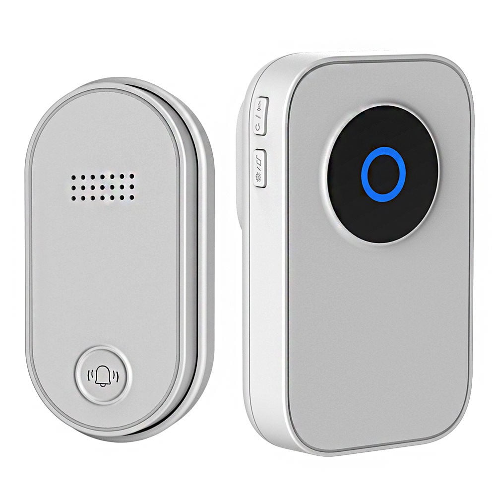 Wireless Doorbell 1V1 Frameless Super Switching Self-generating ...