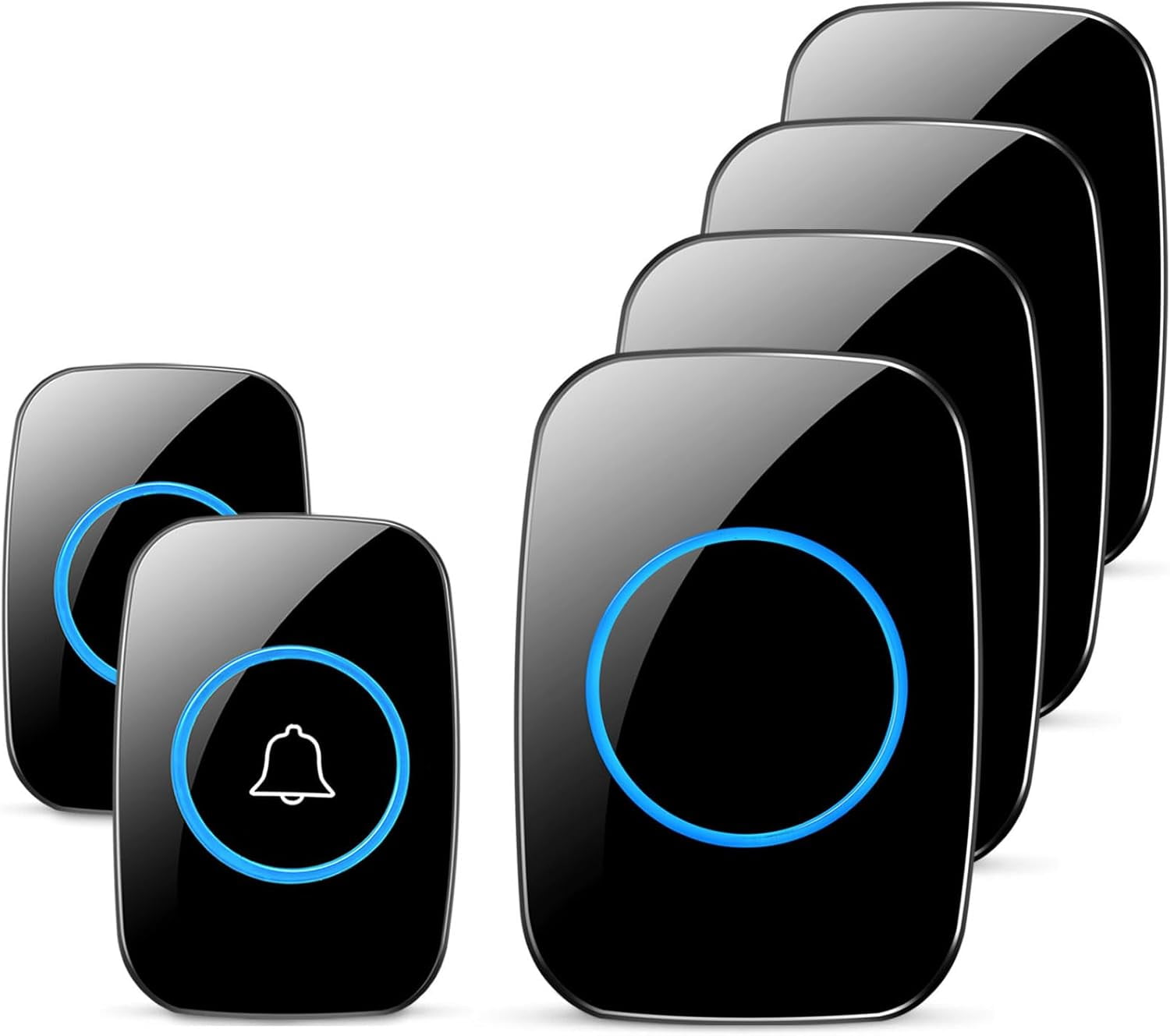 Wireless Doorbell, FullHouse Waterproof Door Bell Kit, Distinguish ...