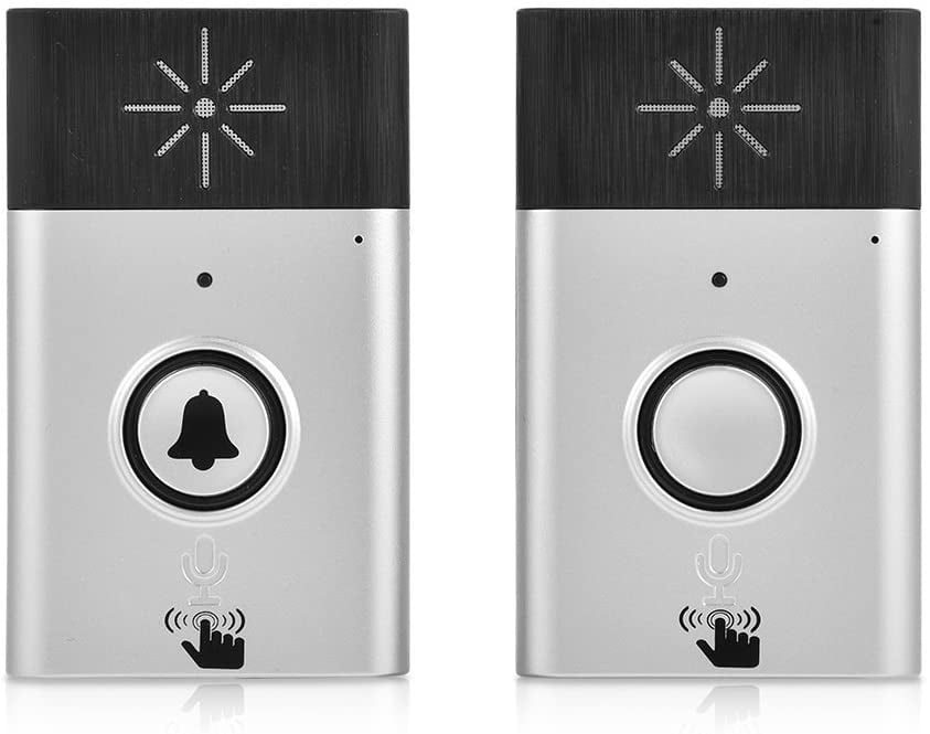 Wireless Doorbell, Smart Wireless Voice Two-Way Intercom Doorbell with ...