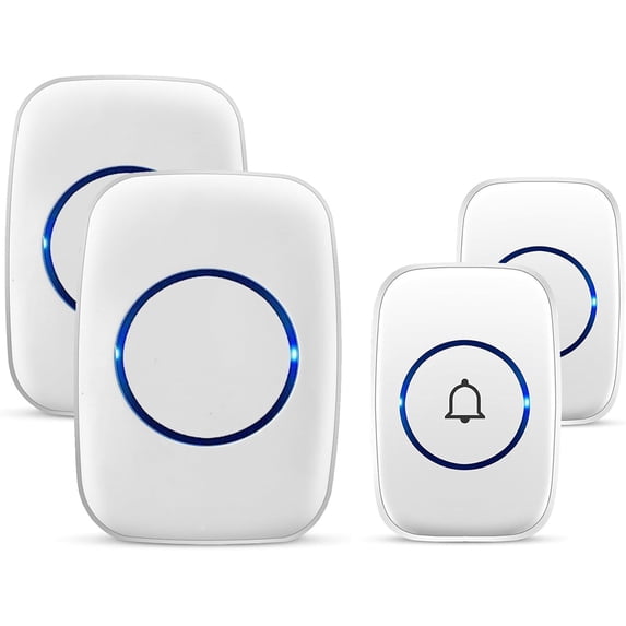 Wireless Doorbell, Waterproof Door Bell Kit, Distinguish front and rear ...