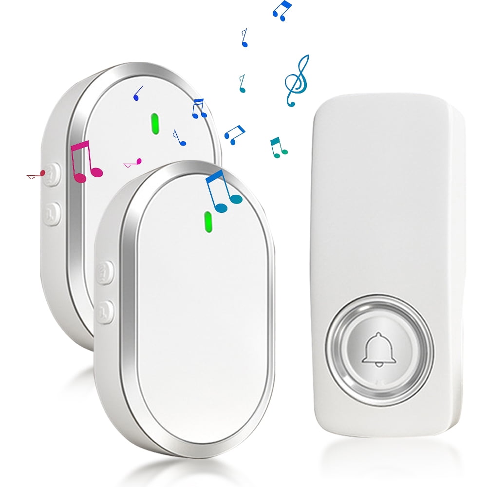 Wireless Doorbell, Waterproof Door Chime Plug-in Digital Clock Receiver ... Wireless Doorbell, Waterproof Door Chime Plug-in Digital Clock Receiver ...