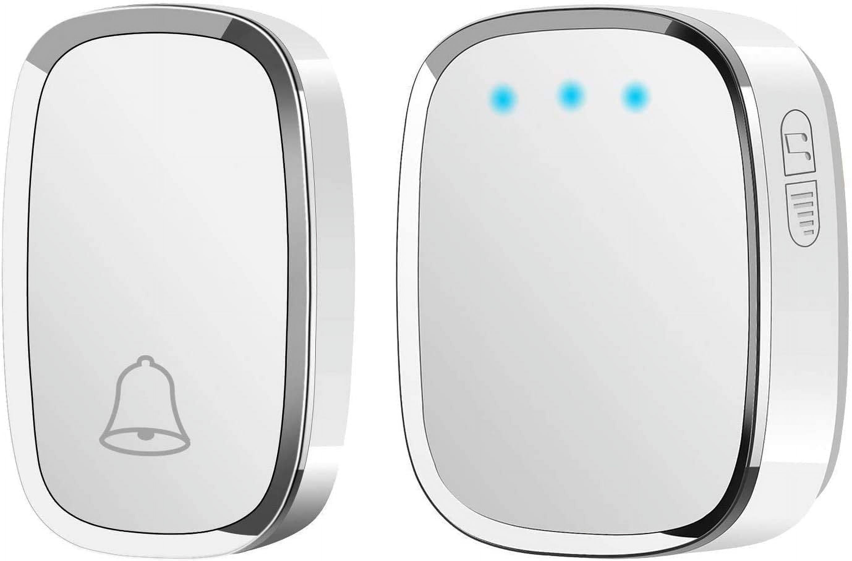 Wireless Doorbell, Waterproof Doorbell with 300 Meters Range, Wireless ...