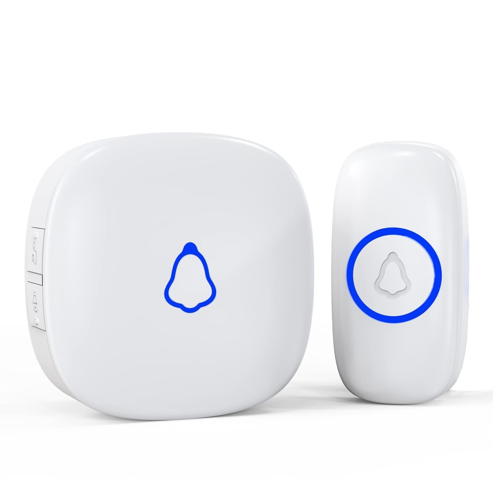 Wireless Doorbell With 2 Buttons, Waterproof Mini Doorbell 1000 Feet ...