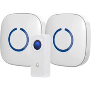 GE Wireless Doorbell Kit, 2 Chime Melodies, 1 Receiver, 1 Push Buttons ...