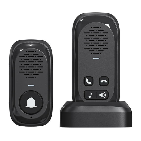 Wireless Doorbell with Intercom, Wireless Voice Intercom System for ...