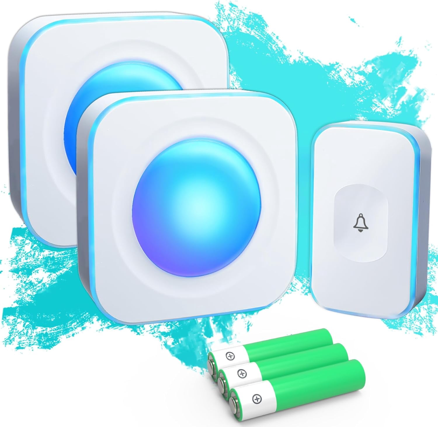 Wireless Doorbells for Home Battery Operated Doorbell at 1200 Feet with ...