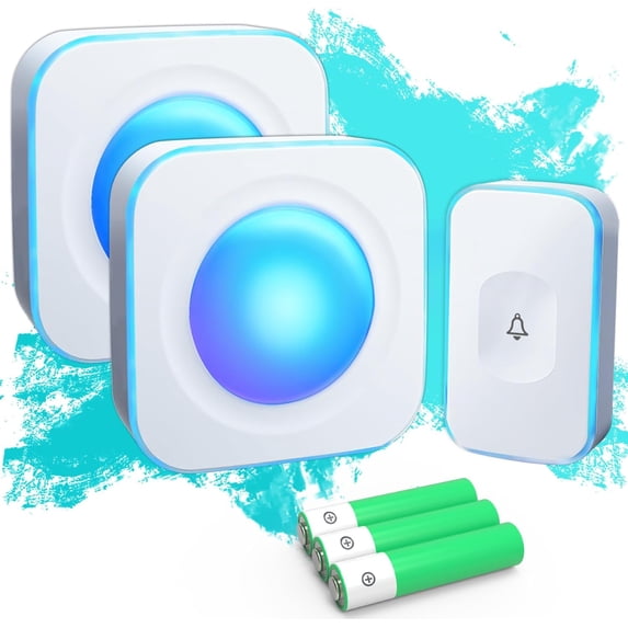 Wireless Doorbells for Home Battery Operated Doorbell at 1200 Feet with ...