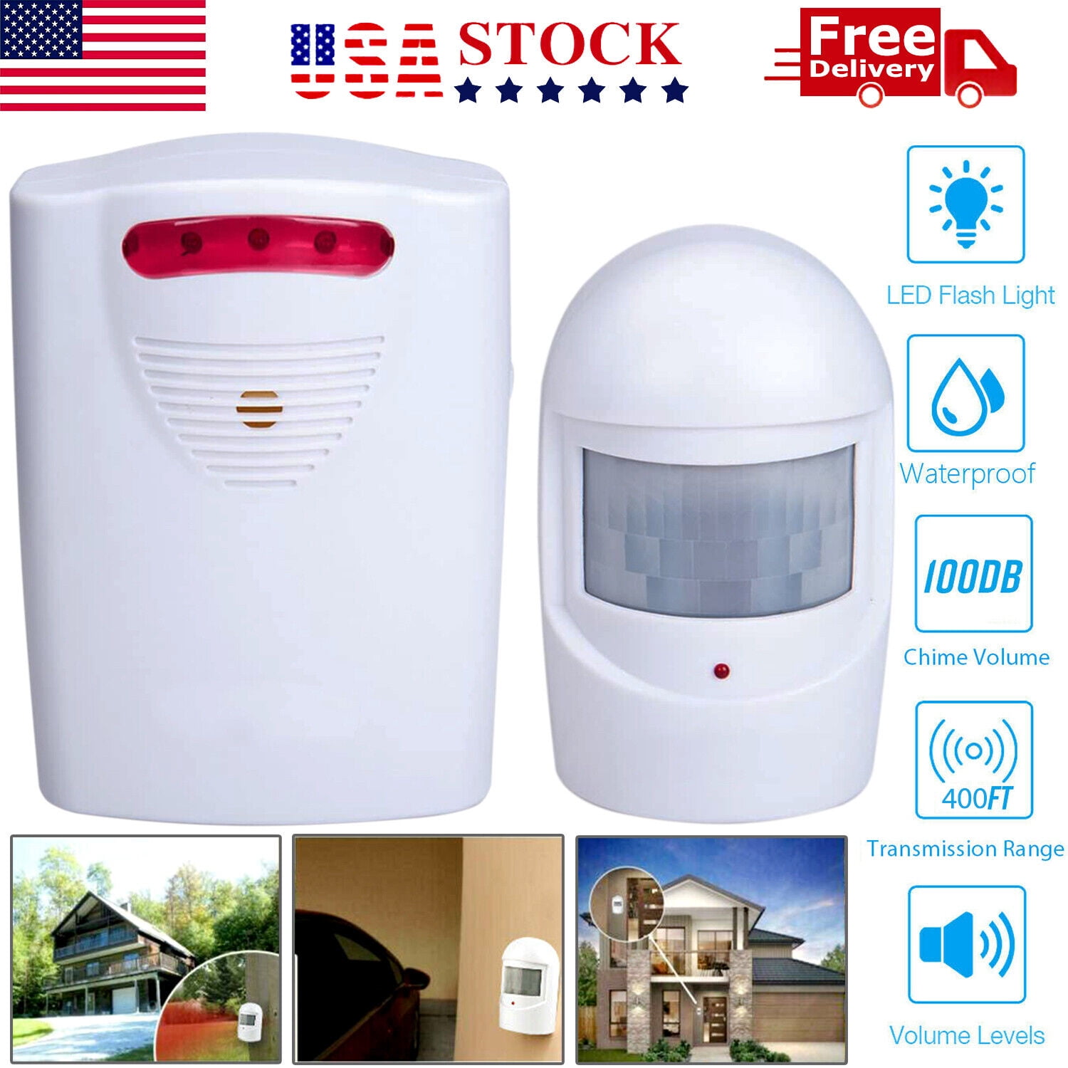 Customer reviews for Wireless Driveway Alarm Infrared Motion Sensor ...