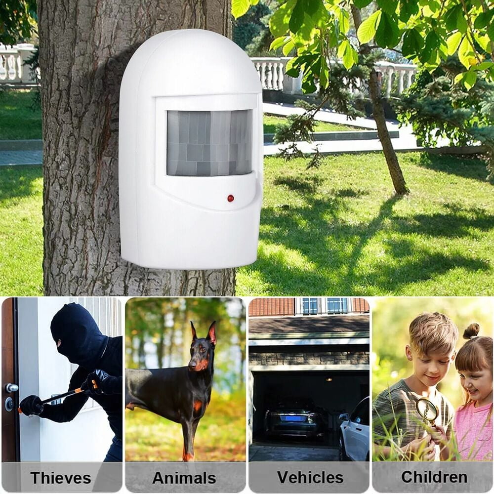Wireless Driveway Alarm Infrared Sensor Outside Motion Sensor Alarm ...