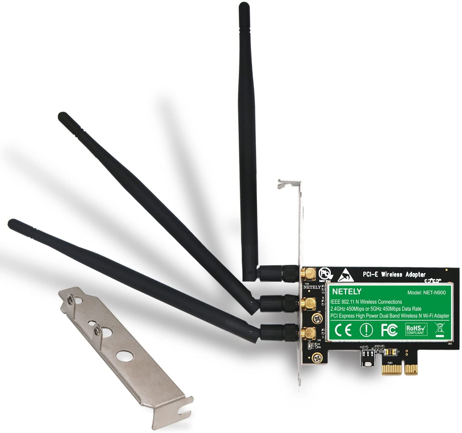 Wireless Dual Band N900 3x3 MIMO PCI Express(PCI-E Wi-Fi Adapter for ...
