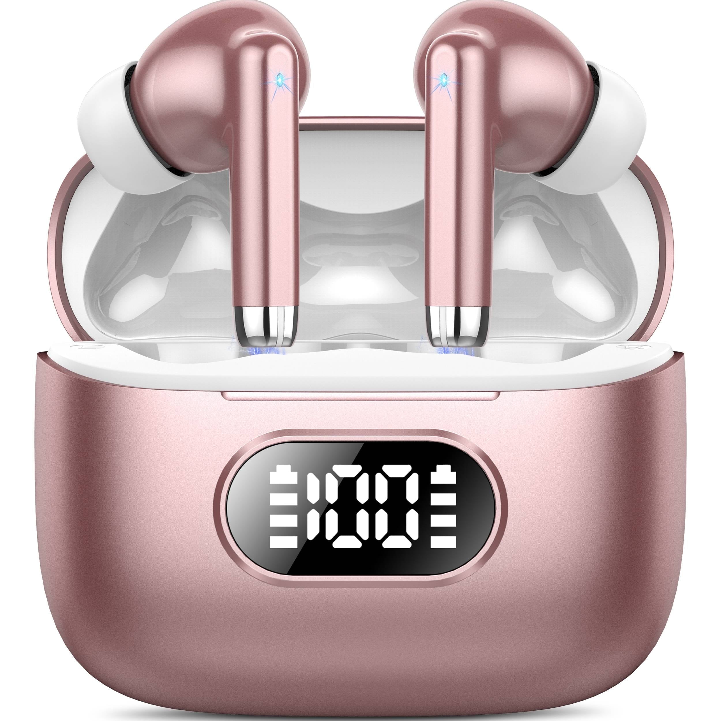 Wireless Ear Buds, Earbuds Bluetooth 5.3 Headphones 60H Playtime LED ...