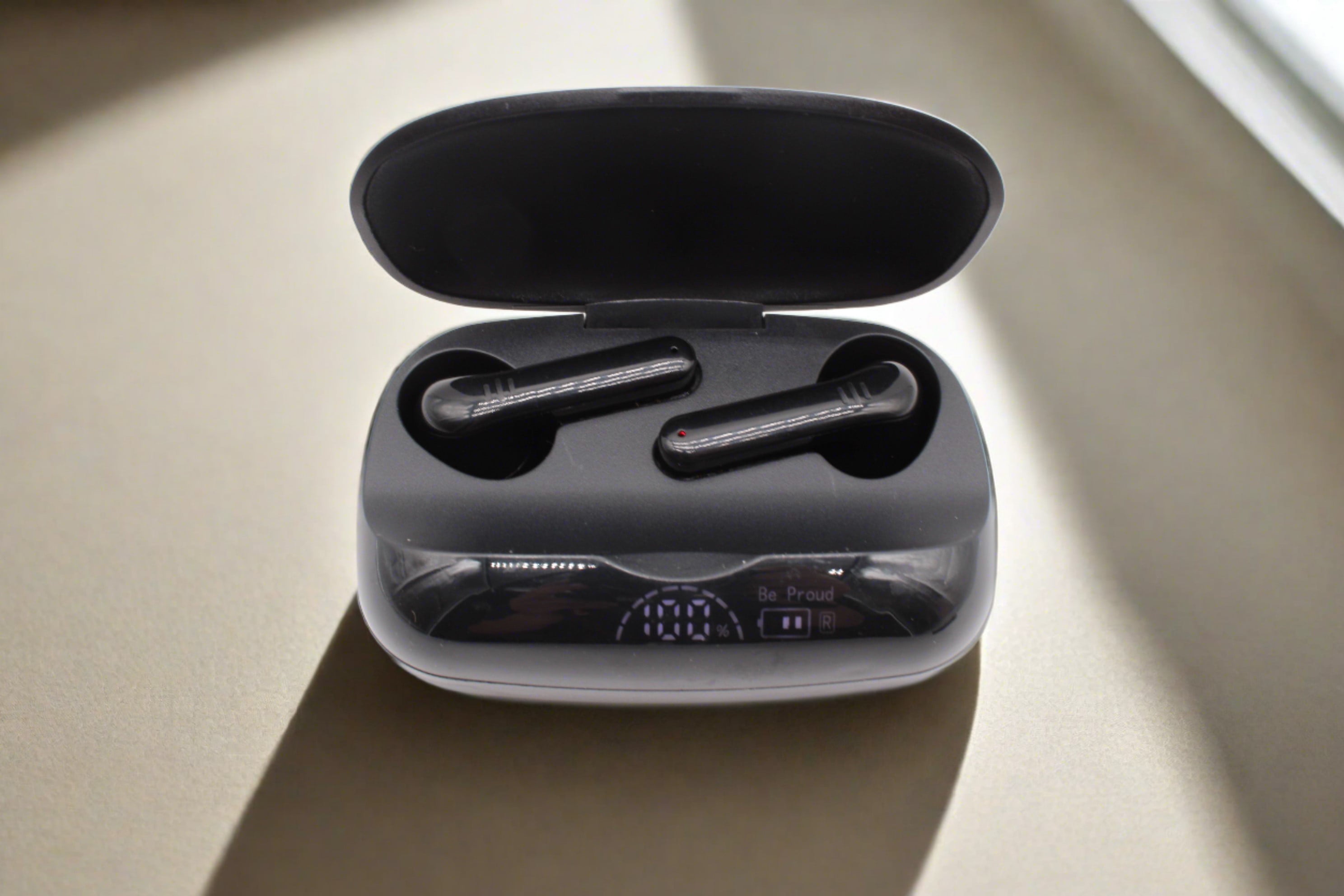 Jaspertronics™ Wireless Ear Buds with PowerBank and Microphone for all ...