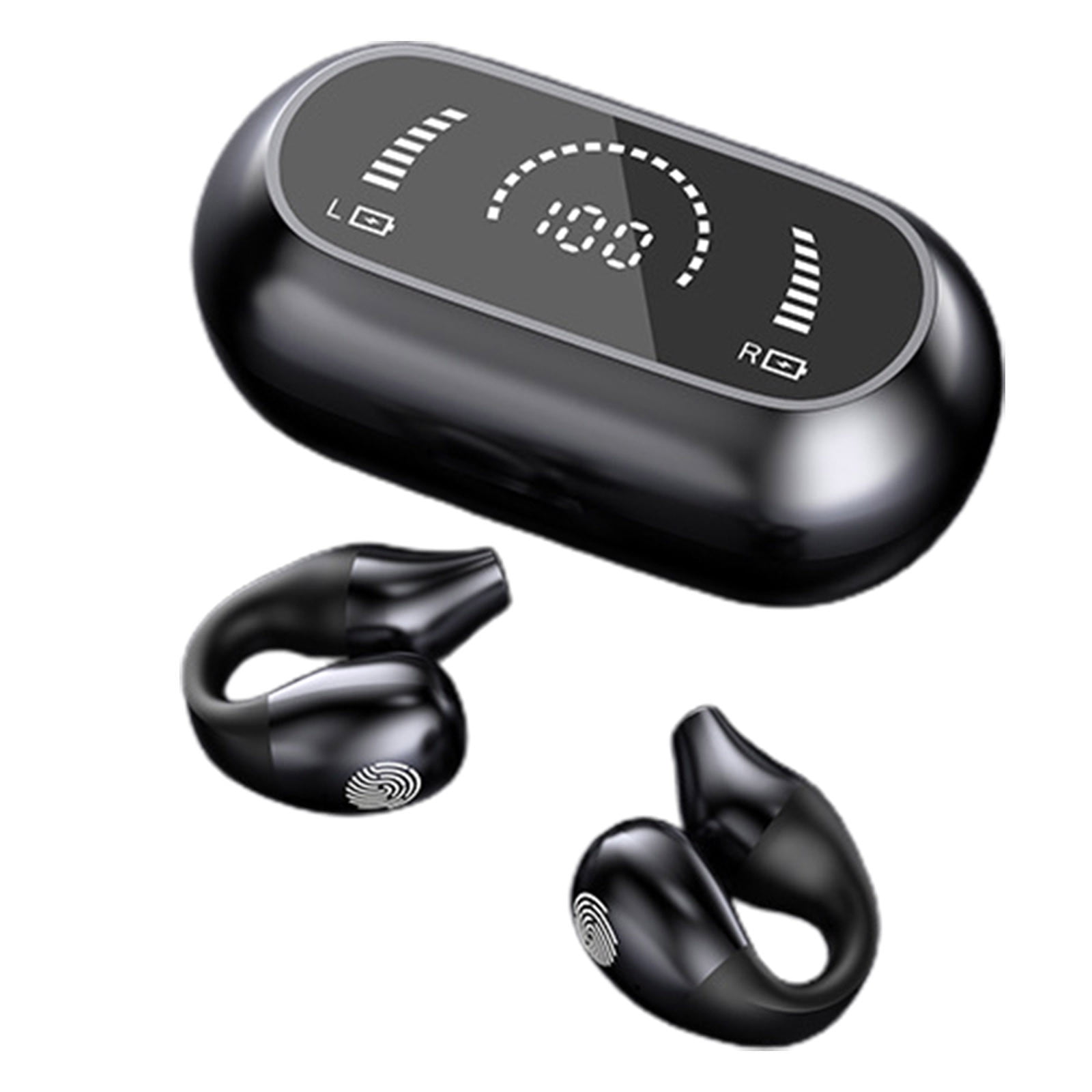 Wireless Ear Clip Bluetooth Headphones with Noise Reduction and No ...