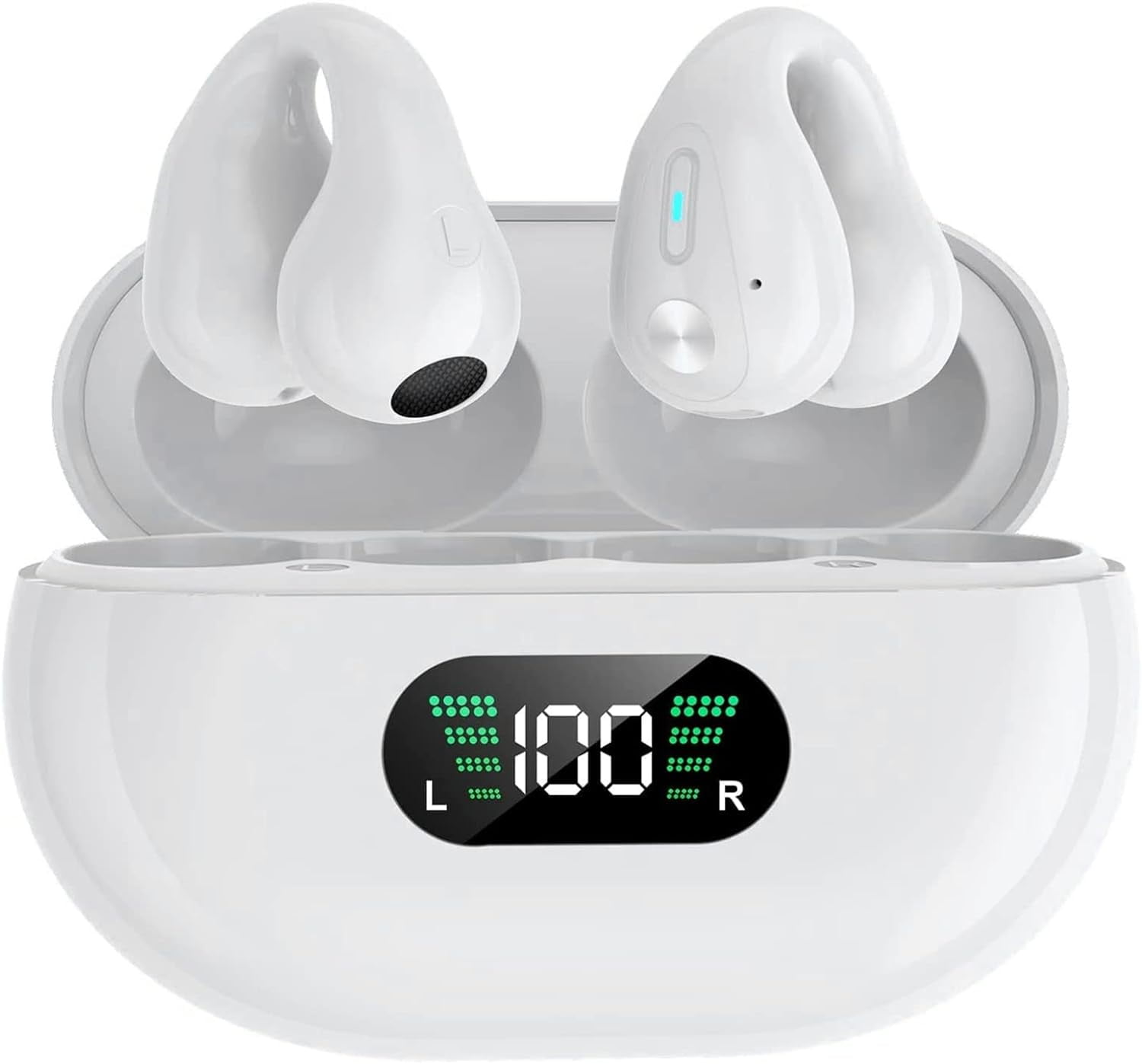 Wireless Ear Clip Bone Conduction Earbuds, Open Ear Bluetooth ...