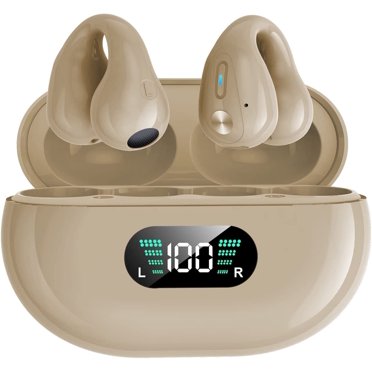 Ear Clip Bone Conduction Headphones Clip On Open Ear Earbuds Headset ...