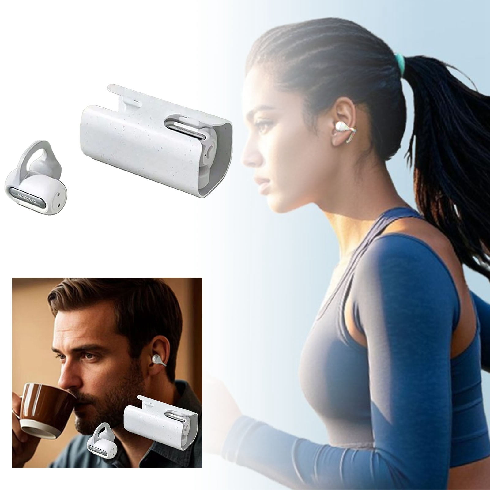 Wireless Ear Clipper Headphones With Long Battery Life - Walmart.com