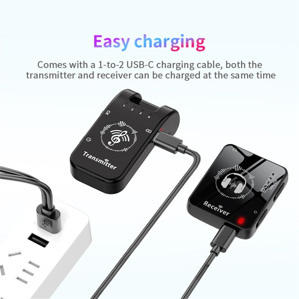 Wireless Ear Control System Transmitter And Receiver 2.4G Stereo Sound ...