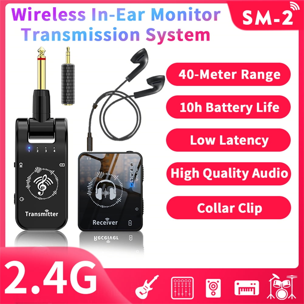 Wireless Ear Control System Transmitter And Receiver 2.4G Stereo Sound ...