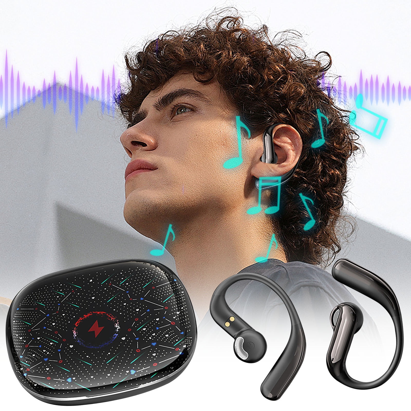 Wireless Ear Mounted Bluetooth Earphones | Non In Ear Sports Headphones ...