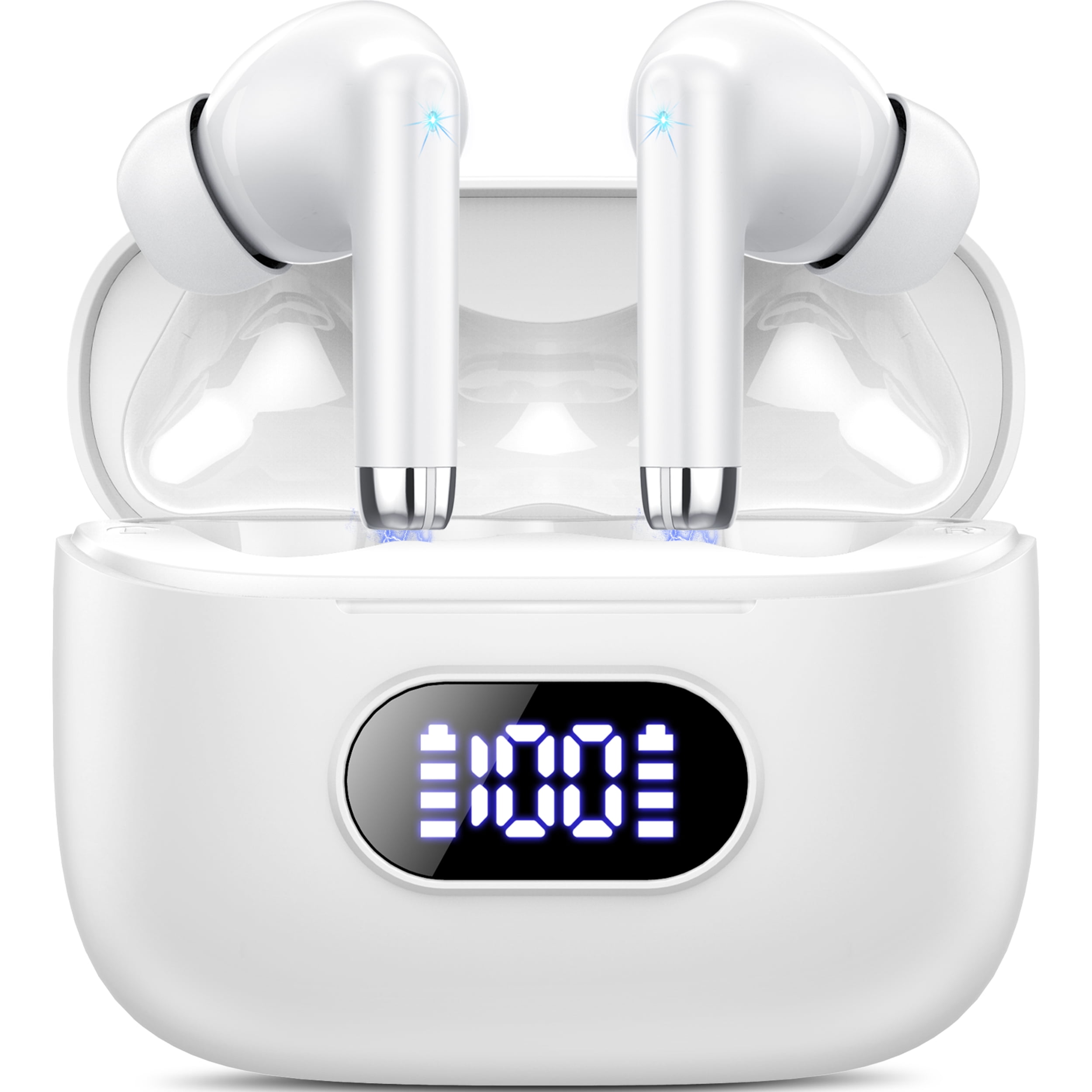 Wireless Earbud, Bluetooth Headphones 60H Ear Buds Bass Stereo ...
