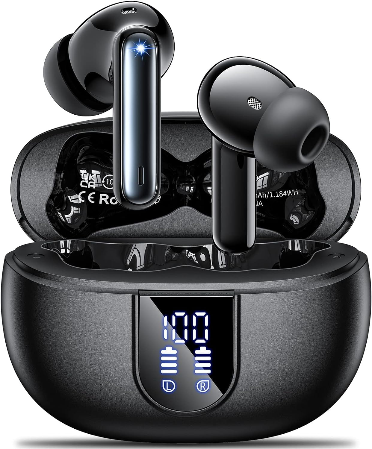 Wireless Earbuds, 2024Wireless Headphones High Fidelity Stereo ...