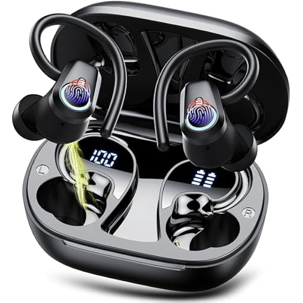 Wireless Earbuds, 2025 Ear Buds Bluetooth 5.3 Headphones Sport, 50H ...