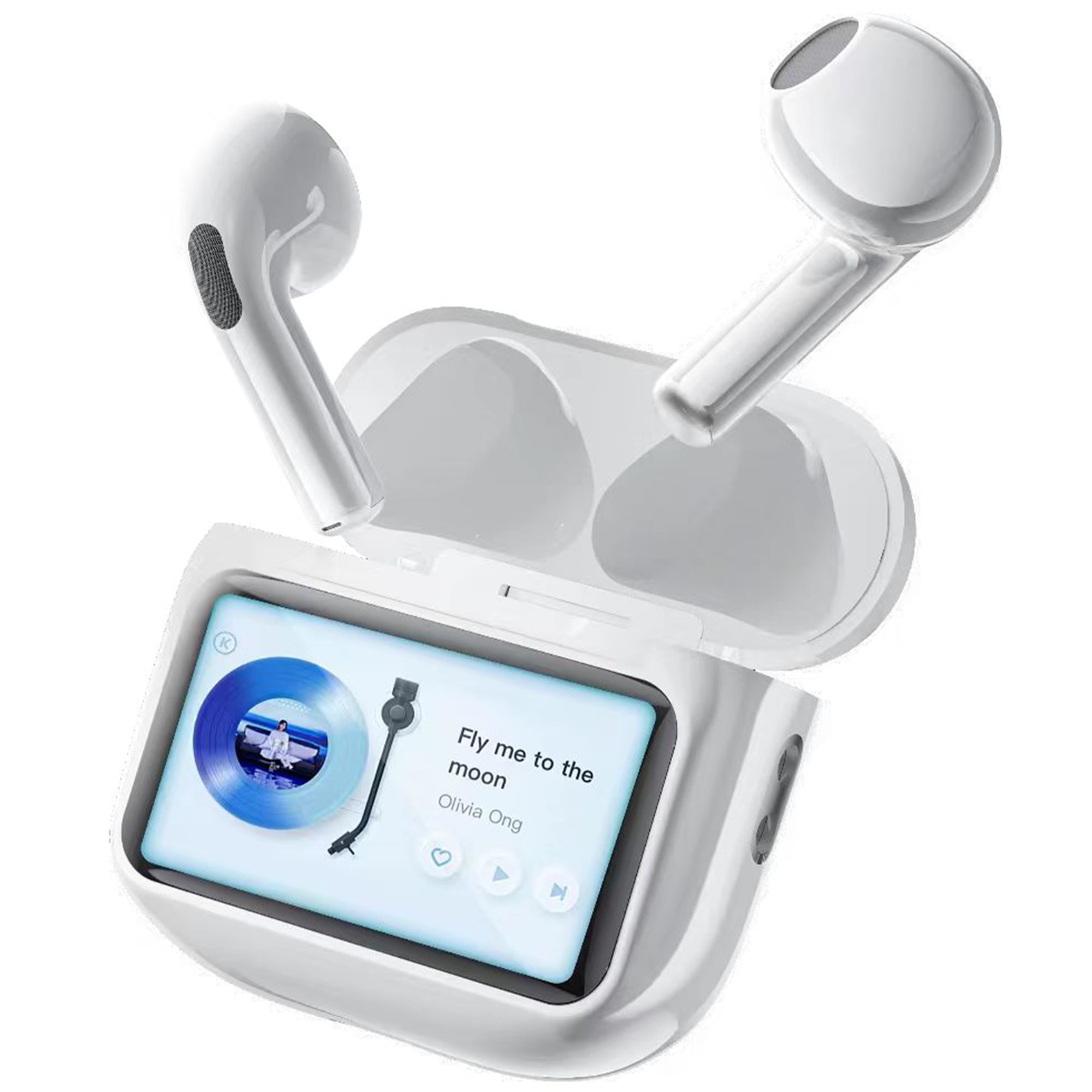 Wireless Earbuds, 32H Playtime Bluetooth 5.4 Touch Screen ANC+ENC TWS ...