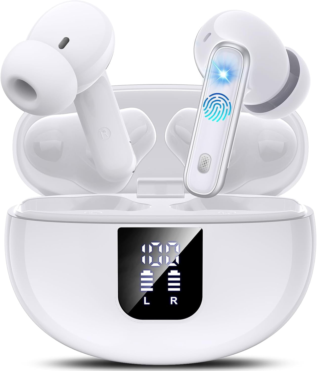 Wireless Earbuds, 5.4 Bluetooth Earphones in Ear with Dual Noise ...