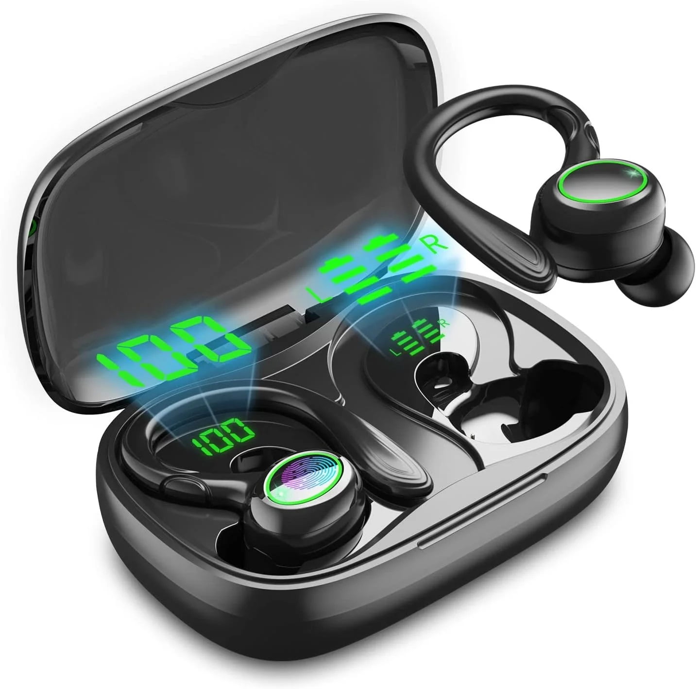 Wireless Earbuds, 60H Playback Bluetooth 5.3 Headphones,Noise ...