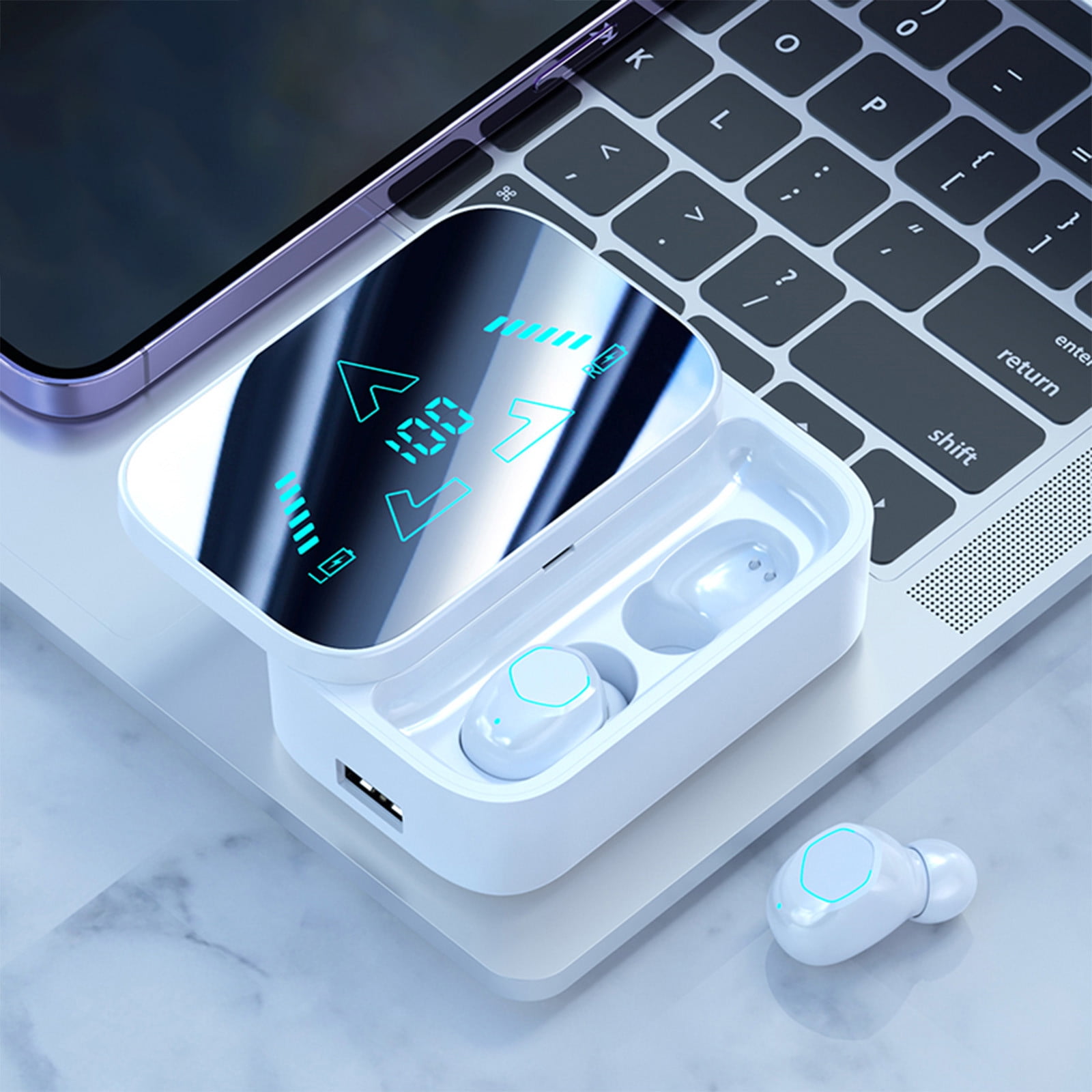 Wireless Earbuds 75hrs Bluetooth 5.3 Headphone Sport, 2026 Bluetooth ...